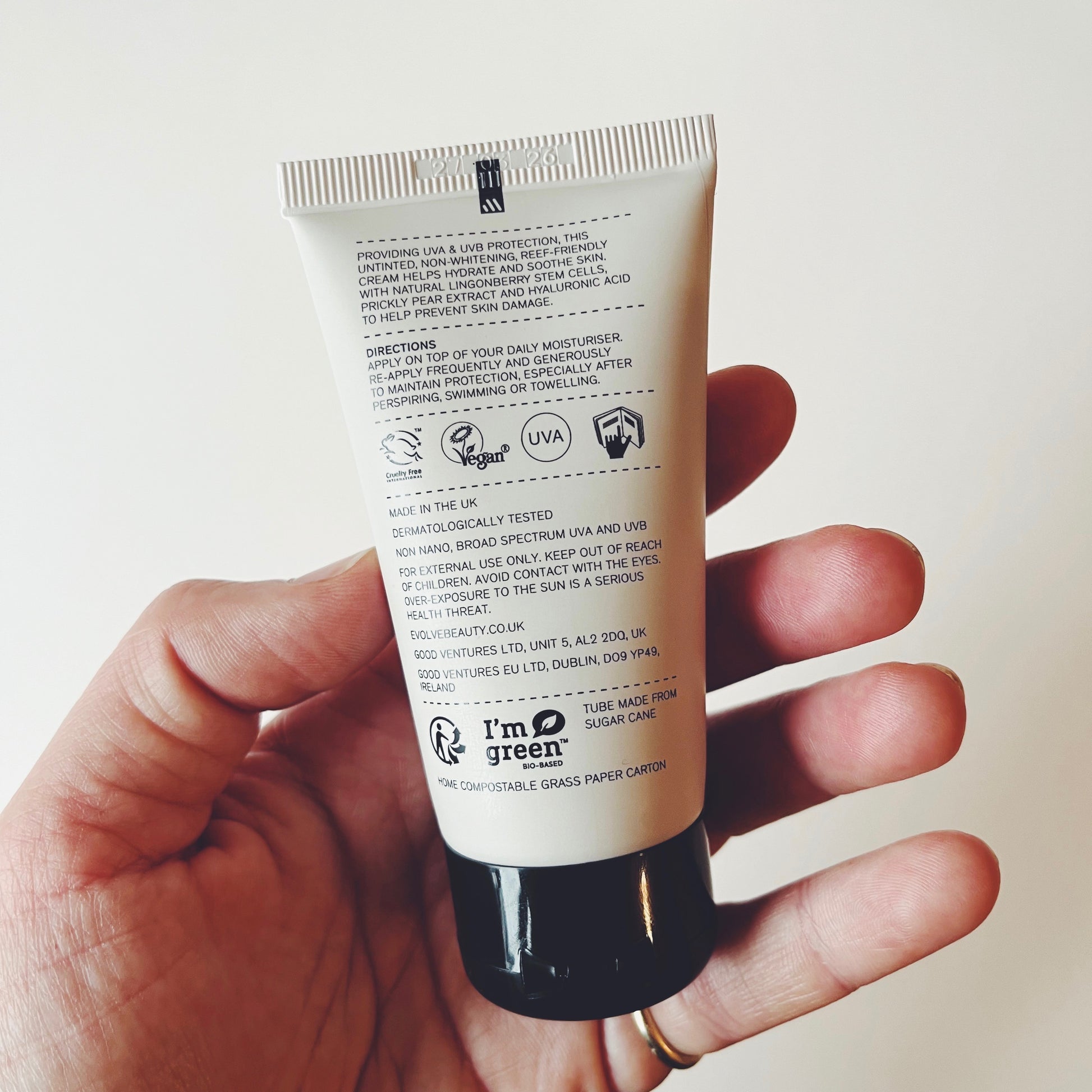 Evolve Climate Defence Facial Cream Spf 30 Clam